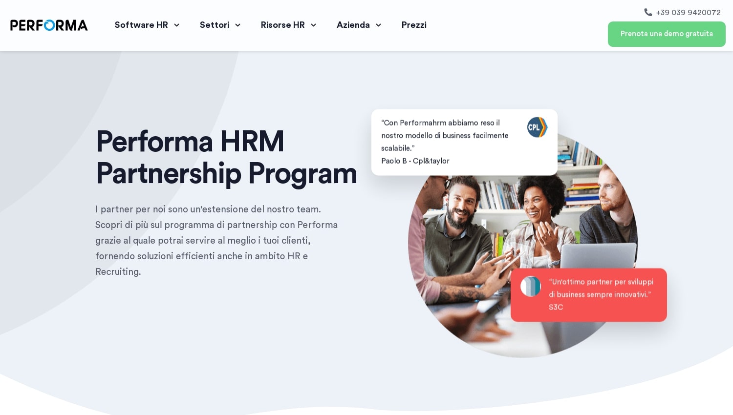 Diventa partner | Performa